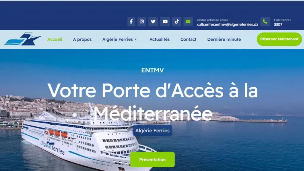 Nouveau site d'Algérie Ferries : ce qu'il vous apprend sur la ...
